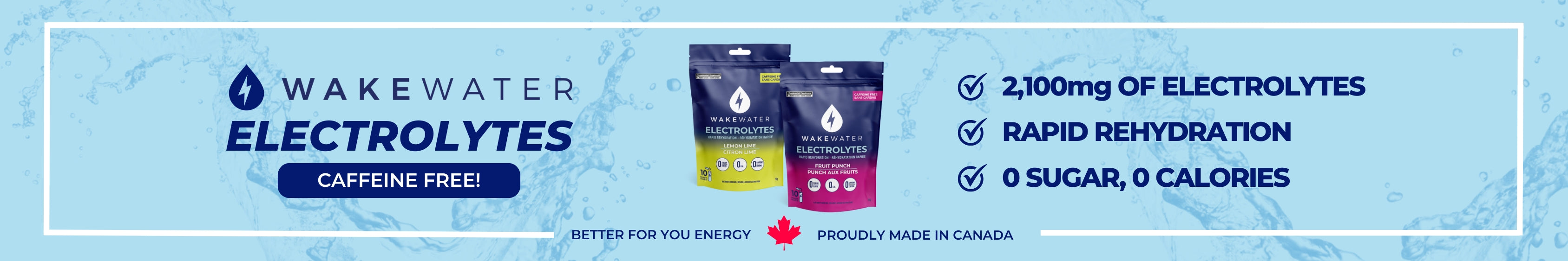 WakeWater Electrolytes - WakeWater Beverage Co