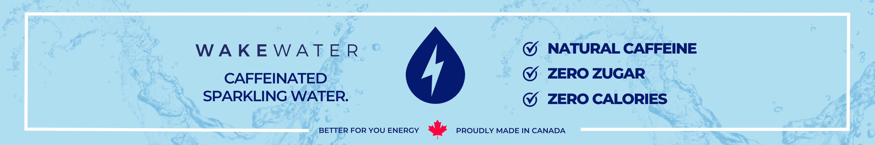 WakeWater Sparkling Water (Caffeinated) - WakeWater Beverage Co